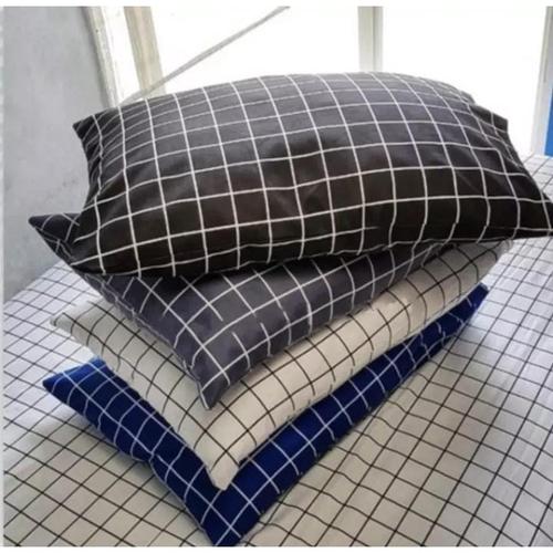 Jual sarung bantal dan sarung guling aesthetic motif kotak kotak ...