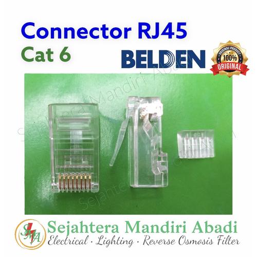 Jual Connector RJ45 Cat6 Belden Original Soket LAN Internet - Kota ...
