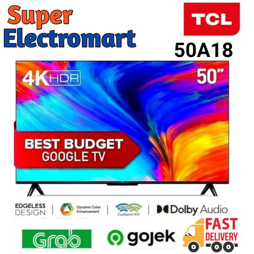 Jual TCL 50A18 - 50 INCH GOOGLE TV - 4k UHD - ANDROID DIGITAL - AiPQ 2. ...