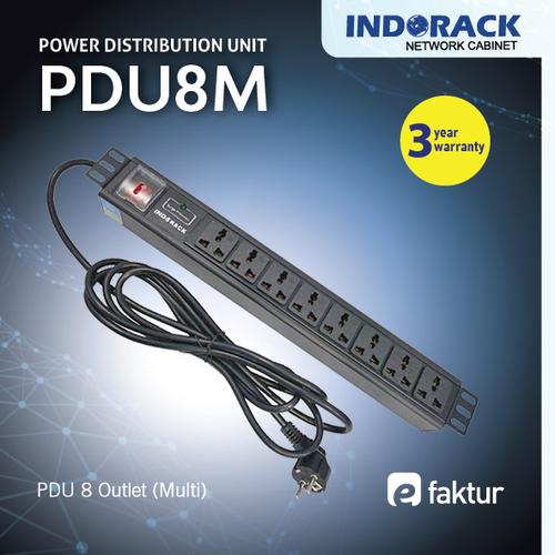 Jual Pdu 8 Outlet Pdu8m Multi Socket Colokan Listrik Rack Server