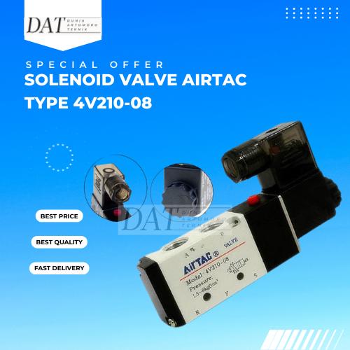 Jual 4v210-08 Solenoid Valve Airtac 4v 210-08 Selenoid Valve Type 4v210 08 - Dc 24 - Jakarta ...