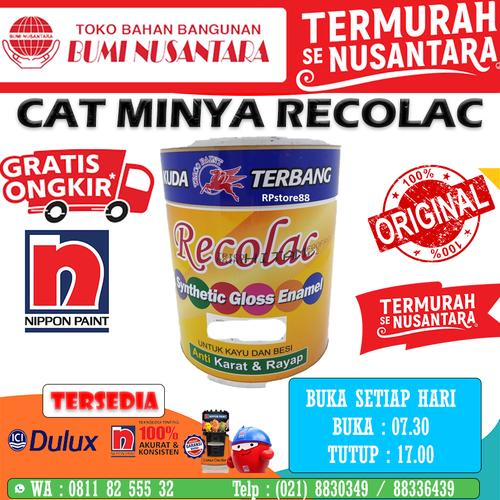 Jual CAT MINYAK KUDA TERBANG RECOLAC 1KG CAT BESI CAT MINYAK KUDA ...