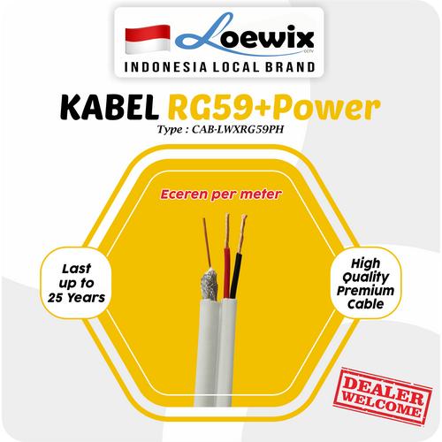 Jual Loewix Cabel RG59+Power Kabel Cctv Coaxial Eceran Meteran - Jakarta Utara - LOEWIX | Tokopedia