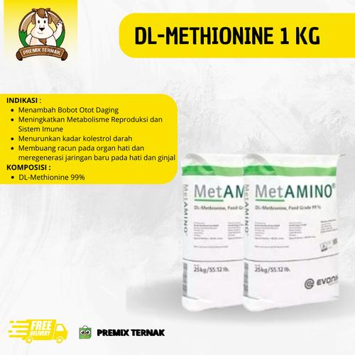 Jual METAMINO DL METHIONINE 99% METIONIN 1 KG (ASAM AMINO) - Kota ...