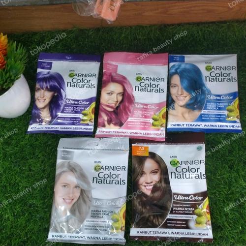 Jual GARNIER HAIR COLOUR ASH BLONDE GOLDEN BROWN TRUE BLUE PINK ...