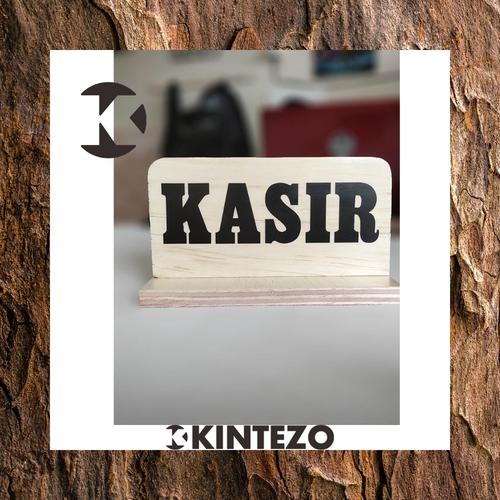Jual KITENZO - Papan Penanda Kasir Plywood / Tanda Kasir / Plywood Sign ...
