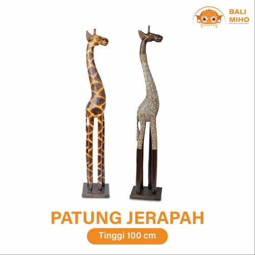 Jual PATUNG JERAPAH KAYU/PAJANGAN/DEKORASI/PATUNG UNIK/PATUNG KAYU ...