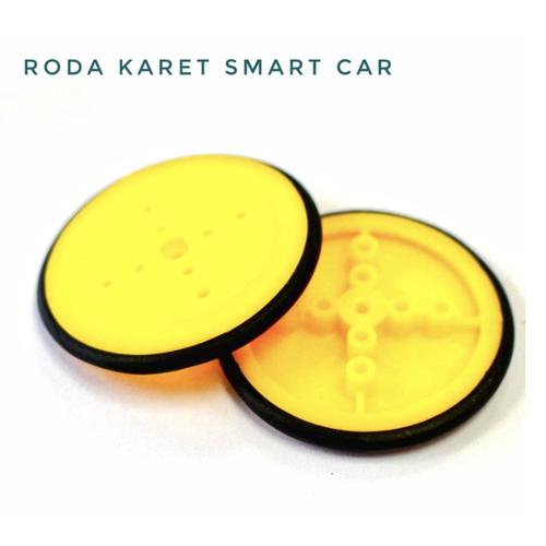 Jual Rubber Wheel Roda Karet Smart Car Line Follower Balancing DIY ...