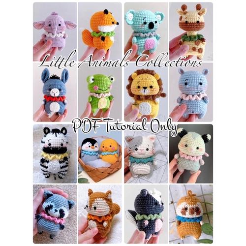 Jual [e-pattern] Pola Rajut Amigurumi Crochet Little Animals Tutorial ...
