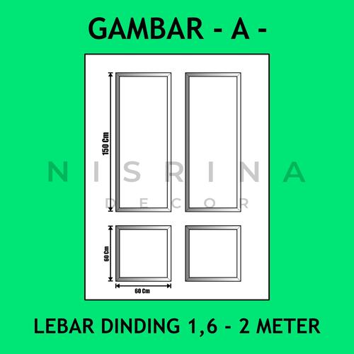 Jual Wall Moulding Premium / Lebar Dinding 1,6 - 2 Meter - LIST A 60 ...