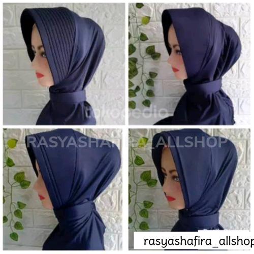 Jual jilbab hijab dinas biru dongker asn pemda perawat bidan - biru dongker, request model - Kab ...