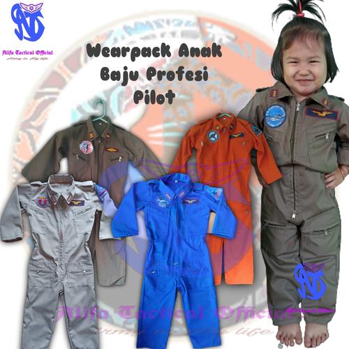 Jual Wearpack Anak Baju Profesi Pilot anak Jenis werpak coverall Unisex ...