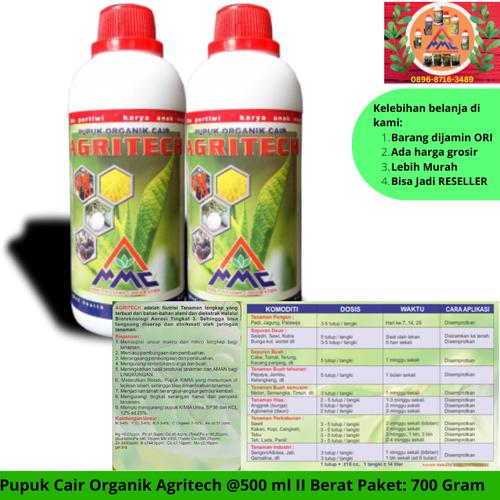 Jual Agritech 500ml Pupuk Organik Untuk Menyuburkan Tanaman - Kab ...