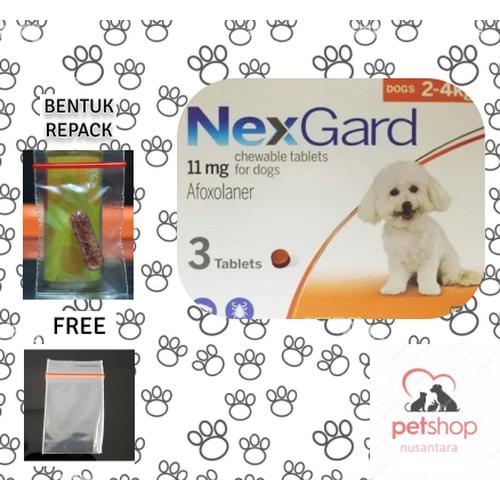 Jual Nexgard Small Dog/Obat Kutu Anjing Kecil (2-4kg) Original Repack ...