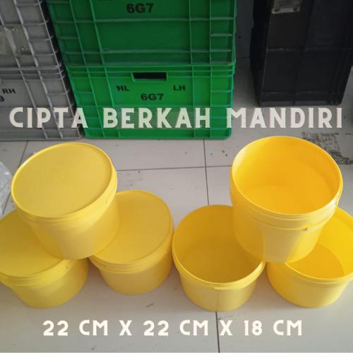 Jual Ember Coklat 5 Liter Kuning/Pail Plastik Coklat 5k/Ember Baru 5 ...
