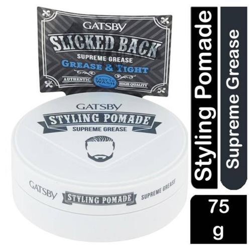 Jual Gatsby Slicked Back Supreme Grease Tight, Hair Styling Pomad 75 G ...