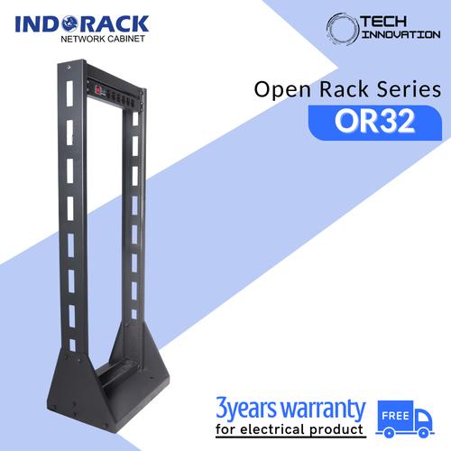 Jual INDORACK Open Rack 32U Rack Server Rak Switch Modem WIfi Network ...