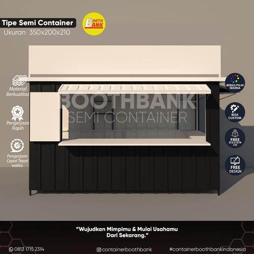 Jual Booth Semi Container Ukuran 350 x 200 Untuk Usaha Kopi Kekinian ...
