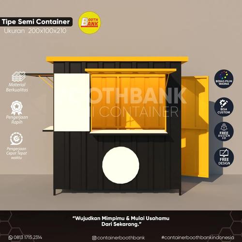 Jual Booth Semi Container Ukuran 200 x 100 Untuk Jualan Seblak / Bakso ...