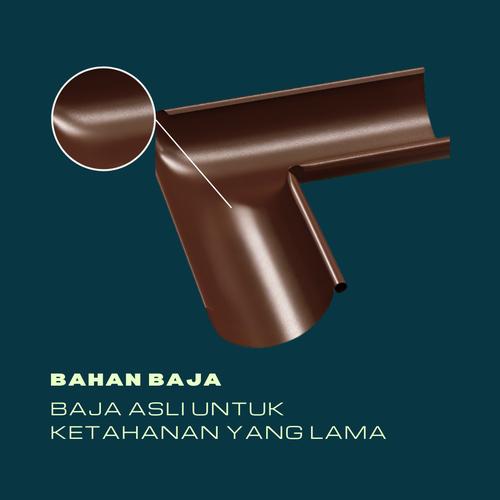 Jual Talang Sudut Dalam Talang Air Metal Baja Anti Karat Setengah ...