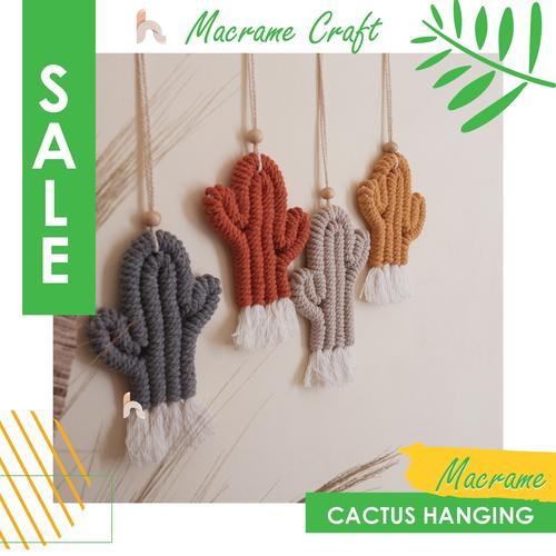 Jual [HOOPIO] MACRAME HANGING | CACTUS HANGING | HIASAN DINDING MACRAME ...