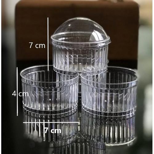 Jual Cup Jelly Pudding Bulat Garis – Mini Dessert Cup CH 25 + Tutup 10 ...