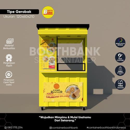 Jual Booth Container Tipe Gerobak 120 x 60 Untuk Jualan Makanan Minuman ...