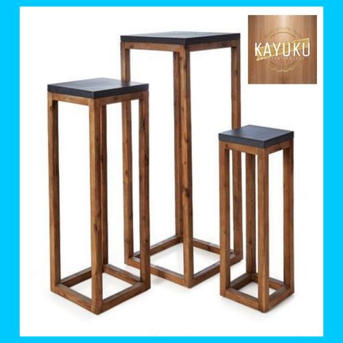 Jual Standing Pot Kayu Jati Belanda / Hiasan Kyu Serbaguna Minimalis ...