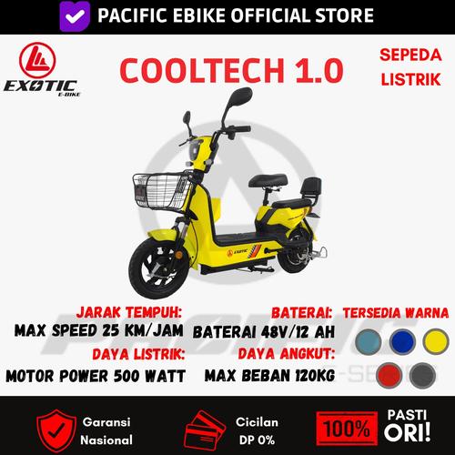 Promo Sepeda Motor Listrik Exotic Cooltech 1.0 By Pacific Exotic - Blue ...