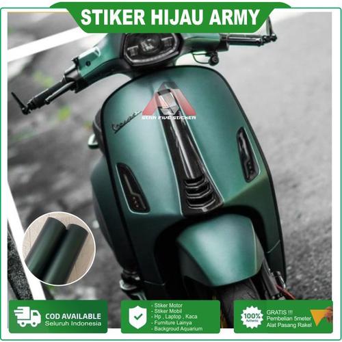 Jual Stiker Scotlite Motor Warna Hijau Army Sticker Skotlet Metalik Doff - Rakel - Kota Bekasi ...