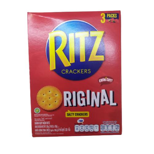 Jual RITZ CRACKERS CRUNCHY ORIGINAL BISKUIT SALTY CRAKERS 300gr ISI 3 ...