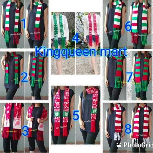 Jual Syal Syall Shawl Scarf Tema Natal Warna Warni - 2 - Kab. Bekasi ...