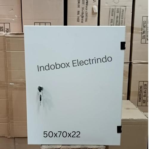 Jual Box Panel Indoor 50x70x22 Plat 1.5mm Cat Powder Coating RAL 7032 ...