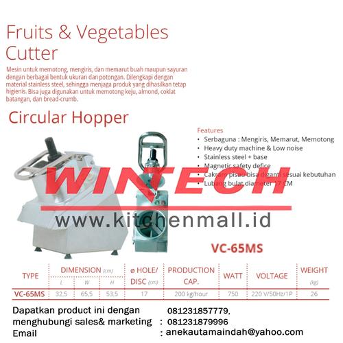Jual MESIN PEMOTONG BUAH & SAYURAN FRUIT & VEGETABLE CUTTER VC-65MS GETRA - Jakarta Timur ...