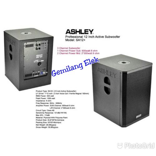 Jual SUBWOOFER AKTIF ASHLEY SA12+ ORIGINAL - Jakarta Barat - Gemilang ...