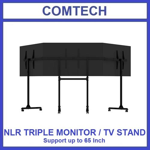 Jual NLR Free Standing Triple Monitor TV Stand Up to 65 Inch - Jakarta ...