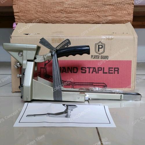 Jual Hand Stapler PLAYER 15mm 19mm Alat Staples Packing Dus Made in ...