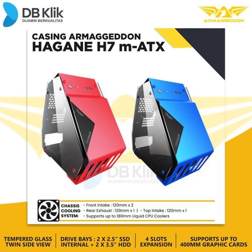 Jual Casing Armaggeddon HAGANE H7 m-ATX - Case PC Armagedon HAGANE H-7 ...