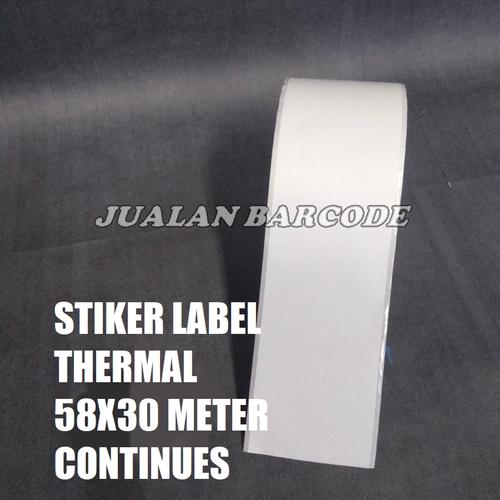 Jual STIKER LABEL CONTINUS 58x30 METER PRINTER TERMAL EPSON - PANDA ...