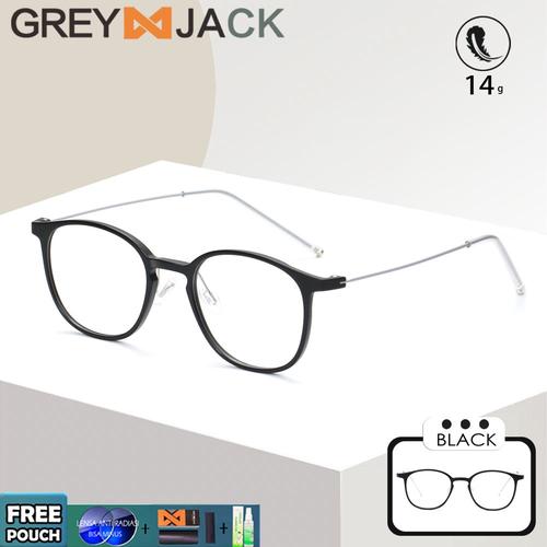 Promo Grey Jack Frame Kacamata Kotak Unik Tr90+METAL Ringan Simple New ...