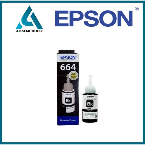 Promo Tinta Epson T6641 Tinta Printer 664 Black Original - Jakarta ...