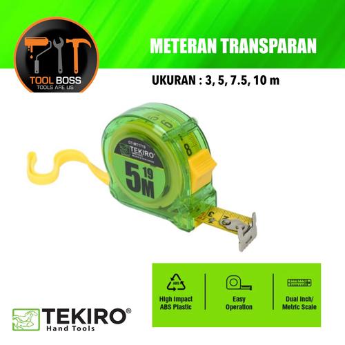 Jual METERAN TRANSPARAN TEKIRO - METERAN TOOLS ALAT PERKAKAS - 3 meter ...