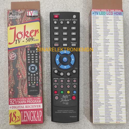 Jual Remot TV Joker 18x Lebih Lengkap ( LED LCD TABUNG + Digital ...