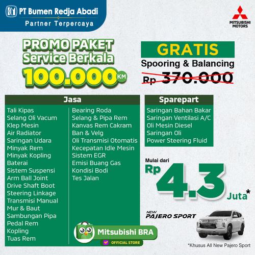 Promo PAKET SERVICE - Service Berkala All New Pajero Sport 100.000 KM ...