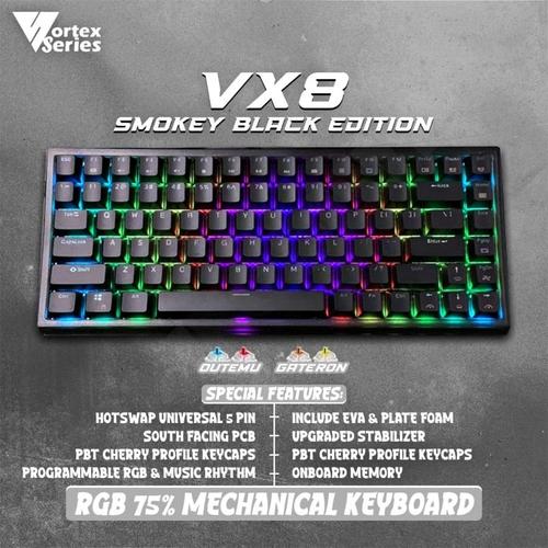 Promo Vortex Series VX8 Smokey RGB Hotswap - Mechanical Gaming Keyboard ...