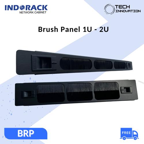 Jual INDORACK Brush Panel 1U / 2U Mengatur Jalur Kabel Rak Rack Server ...