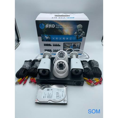 Jual PAKET DVR KIT HYBRID H265+ CCTV 4CH ( 2 out + 2 in ) KOMPLIT KABEL ...