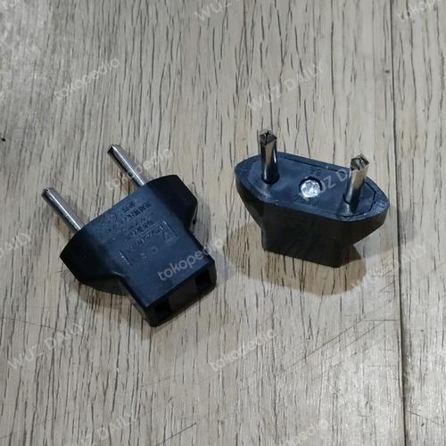 Jual Over Steker/Adaptor Colokan Sambungan Listrik Gepeng Hitam - Kota ...
