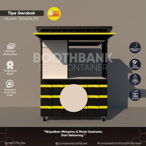 Jual Booth Container Tipe Gerobak 150 x 60 Untuk Jualan Gorengan/Cireng ...