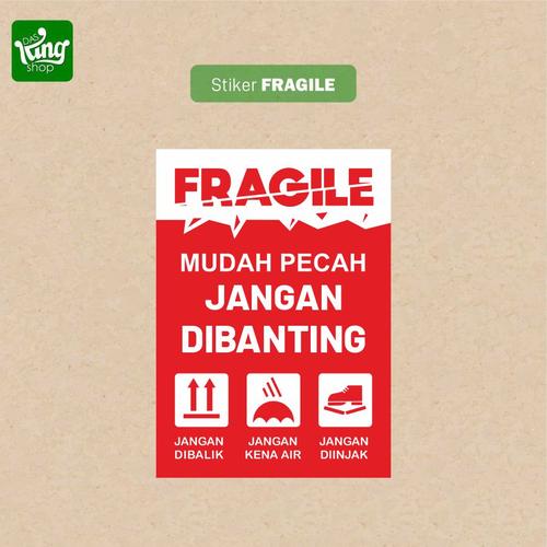Jual Sticker Fragile/ Sticker Awas Pecah/ Sticker Awas Barang Mudah ...